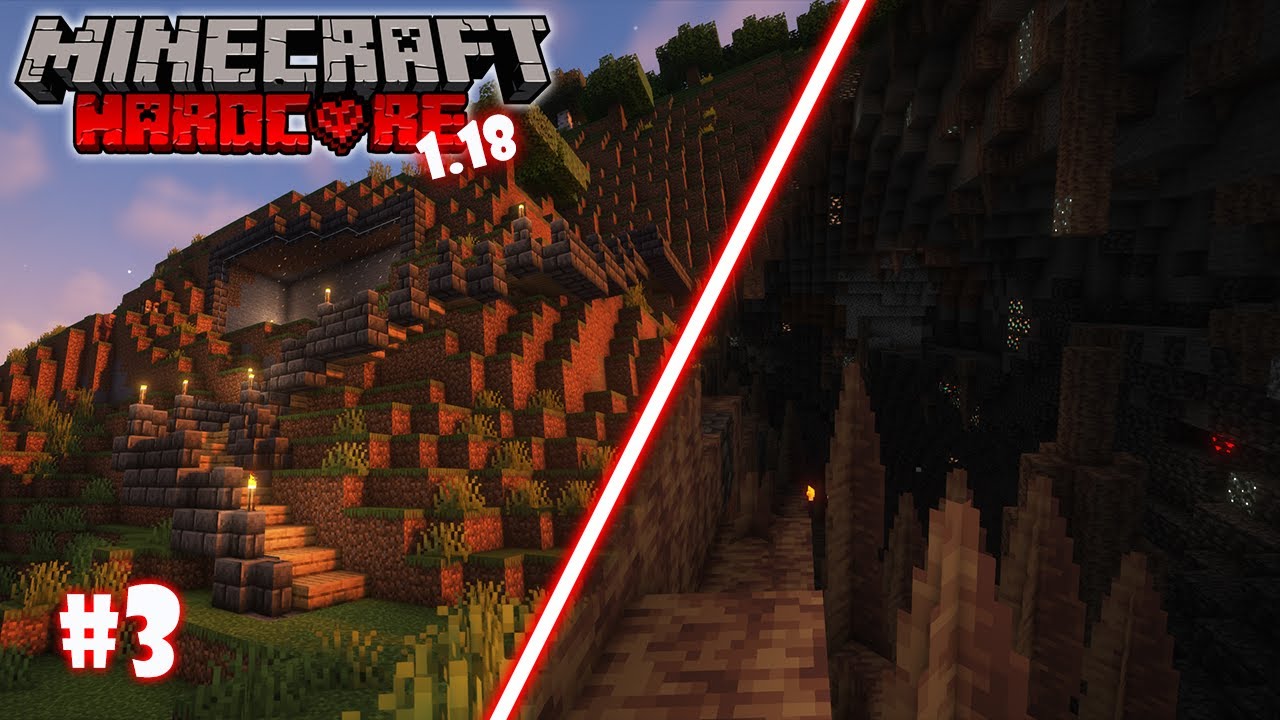 Début de la base dans la montagne et petite exploration de grotte ...