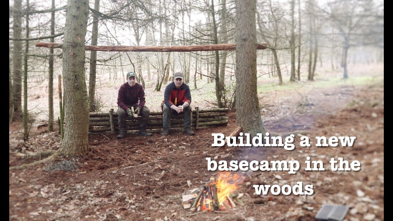 Building a new basecamp in the woods Ep 1. - YouTube