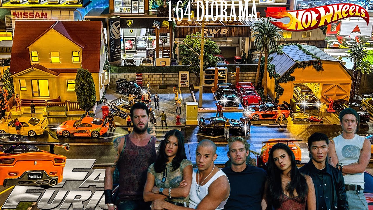 Fast & Furious Cars,Diorama Layout and Epic Showdown (Veilside RX7 ...