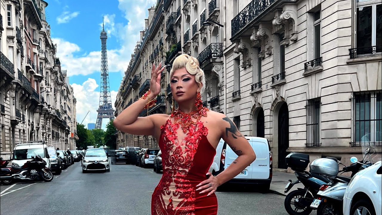 Drag race runway shoot in Paris - YouTube