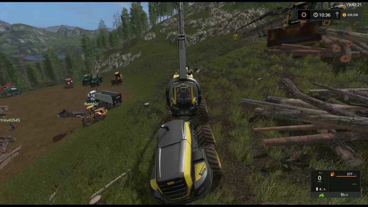 Farming Sim Logging | Multiplayer | CLEAR CUT - YouTube