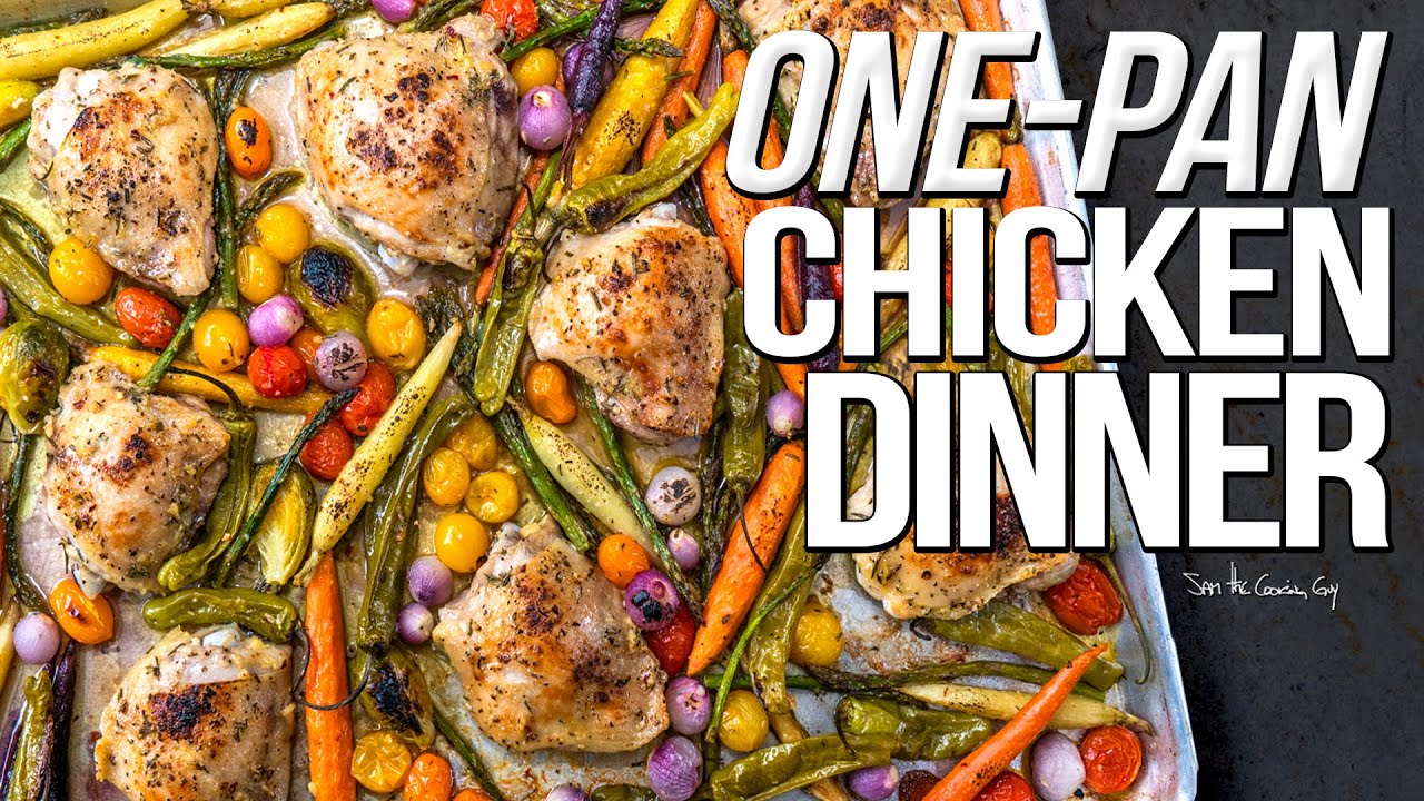 ONE PAN CHICKEN DINNER (KETO?) | SAM THE COOKING GUY 4K - YouTube
