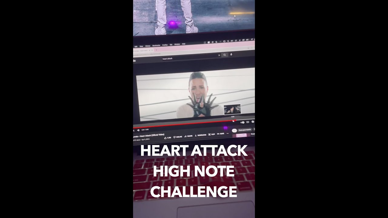 heart attack high note challenge 🎤 - YouTube