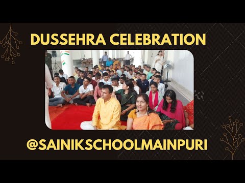 sainik school mainpuri mahanavmi celebration - YouTube