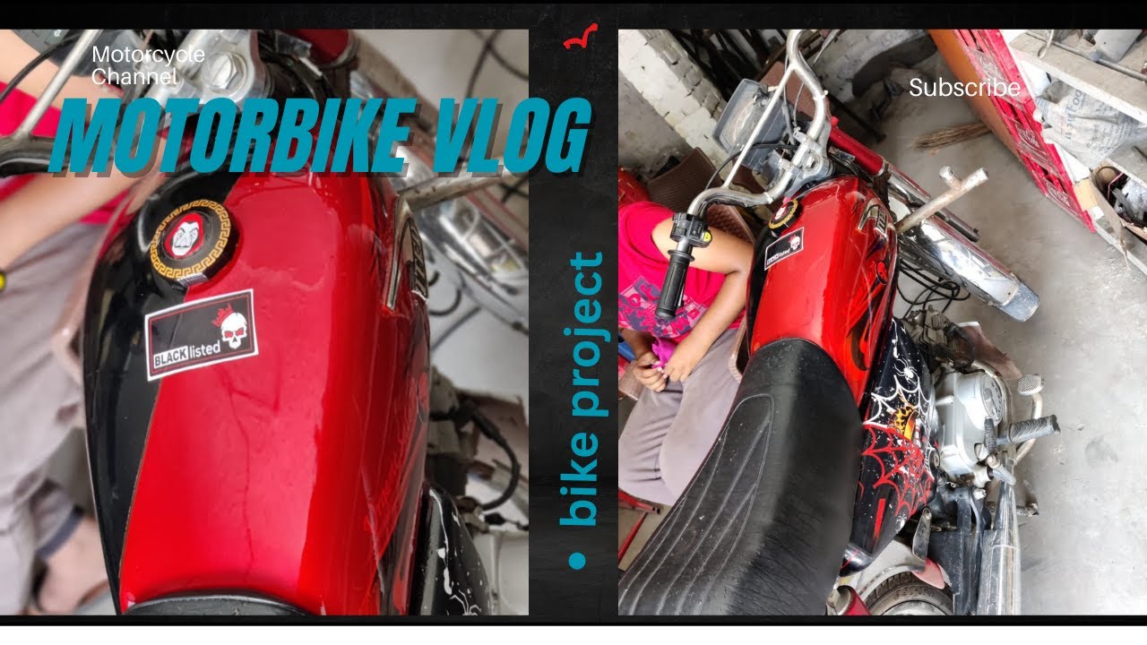 MY FIRST VLOG / 70 cc bike project / bike modify - YouTube