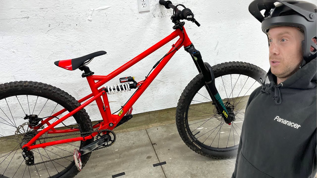 Riding my Single Speed Full Suspension (and other things happen too ...