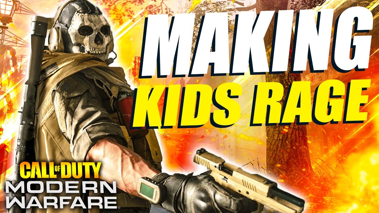 MAKING KIDS RAGE IN CALL OF DUTY MODERN WARFARE!! - YouTube