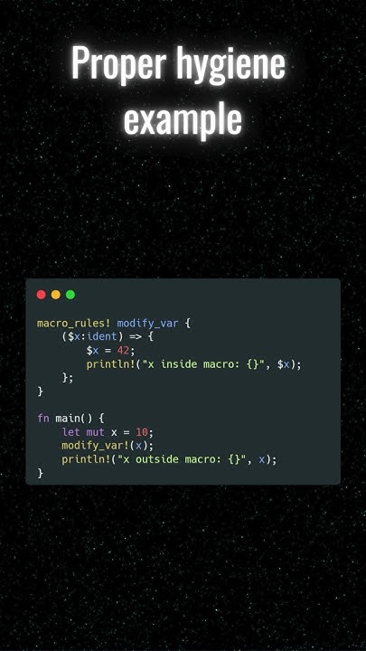 Rust Macro Hygiene Rust Coding Programming Devtips Learnrust Youtube 2577