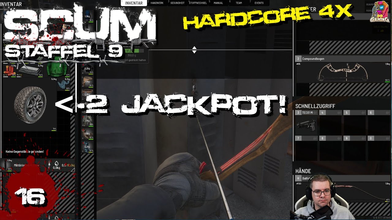 SCUM 📺 [16] Das 3 Ranger Rad! [ Hardcore V0.95 Staffel 9 Deutsch ...