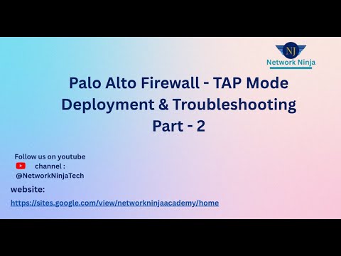 Master Palo Alto Firewall - TAP Mode Deployment & Troubleshooting Part ...