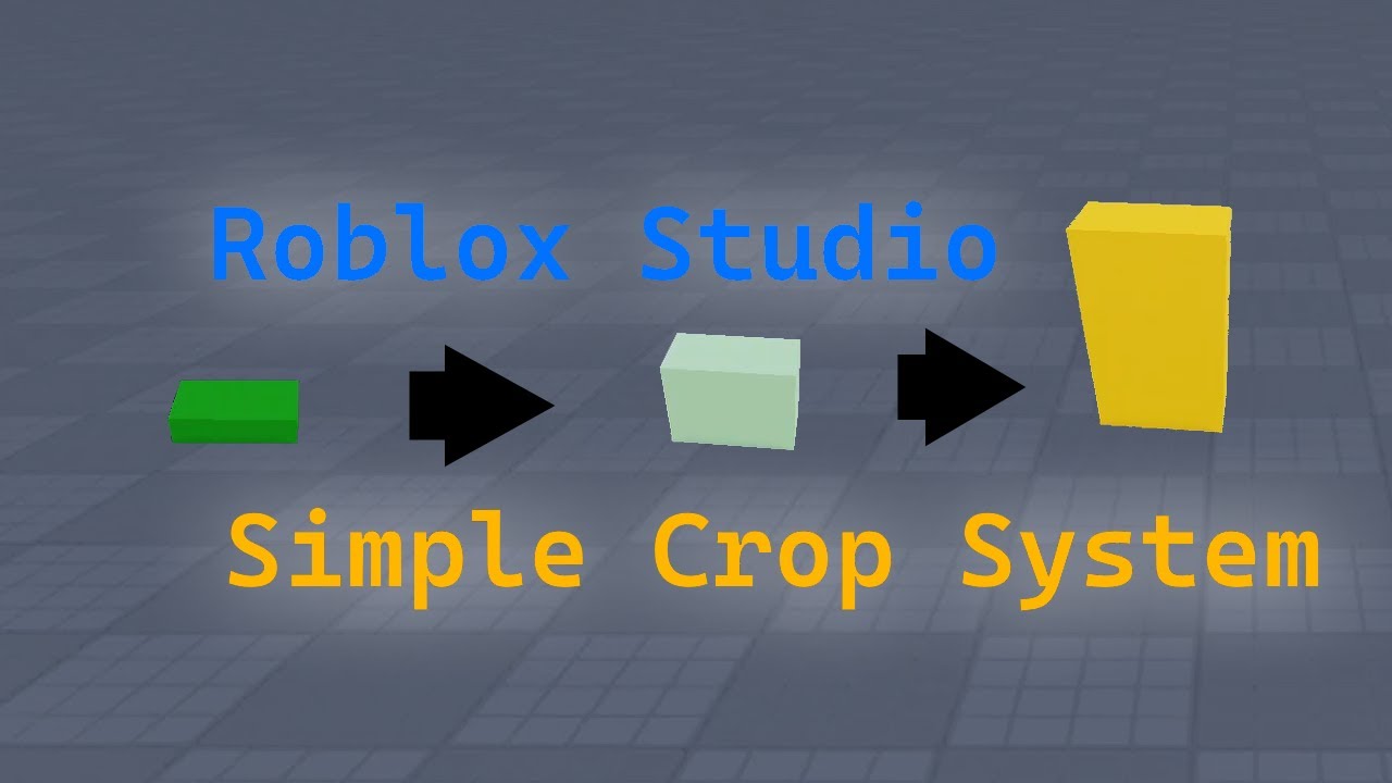 How to make a very simple crop system (Roblox Studio) - YouTube