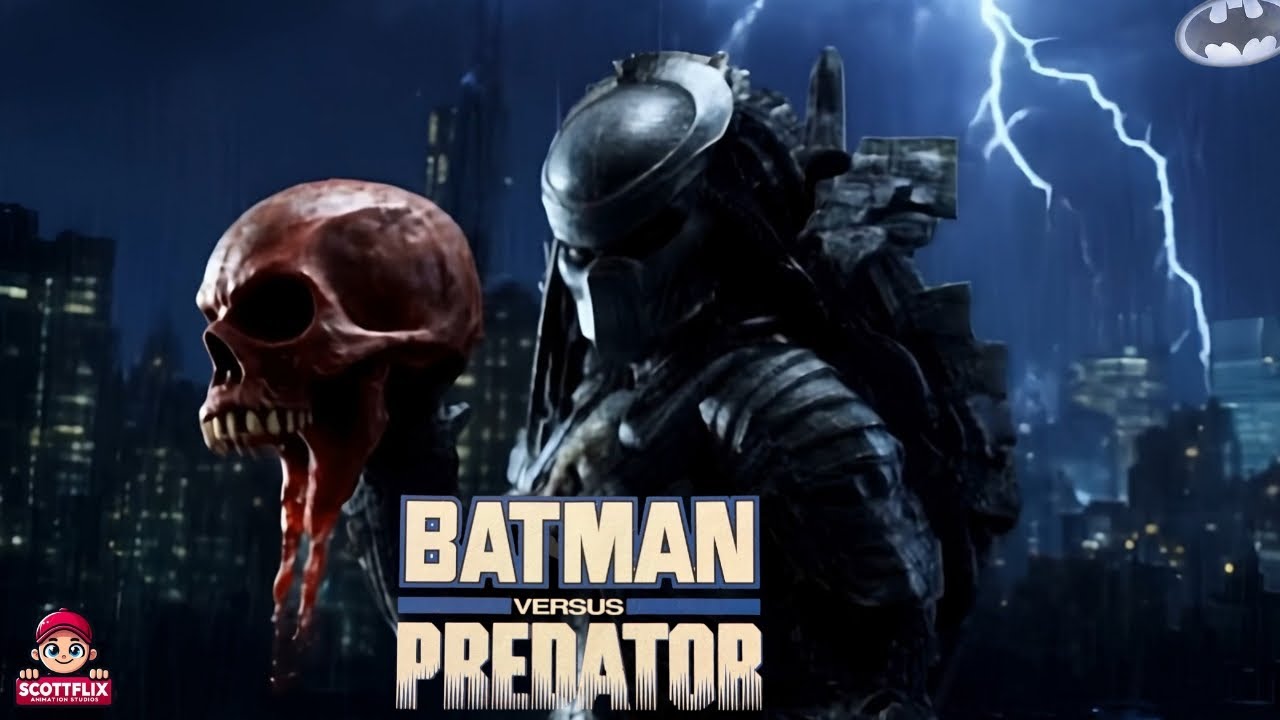Batman Versus Predator ( WARNING! GRAPHIC VIOLENCE ) 1990s retro AI ...