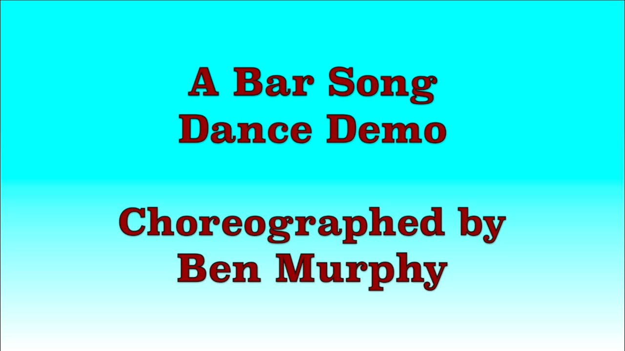 A Bar Song - Line Dance (Dance Demo) - YouTube
