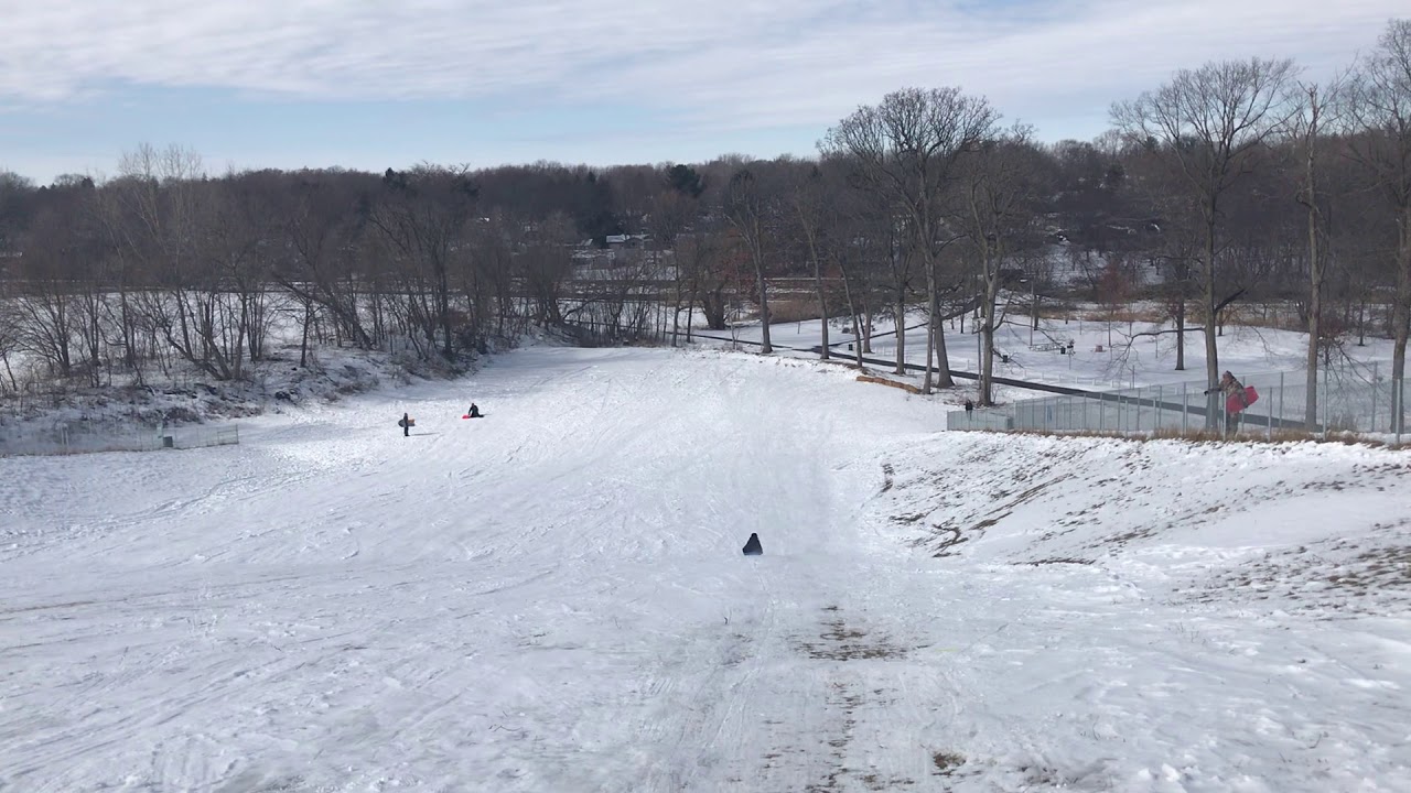 Snow activities with the boys 2 at Hopkins Park - YouTube