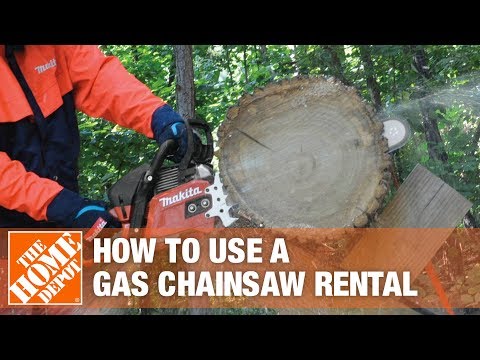 How to Use Makita Gas Chainsaw Rentals | The Home Depot
