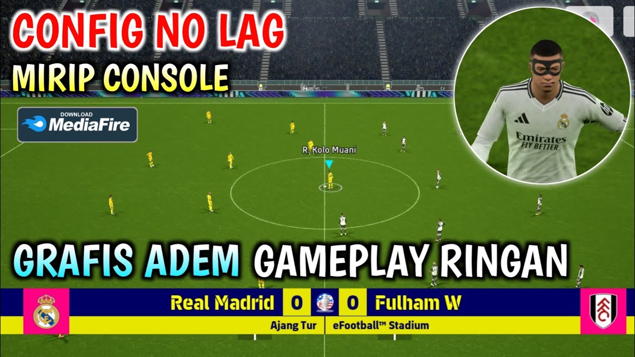 CONFIG LAPANGAN HD TERBARU !! Cara Pasang Config eFootball 2024 Mobile ...