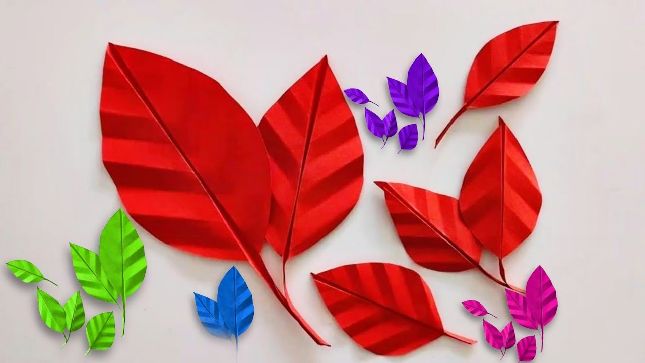 Creative paper leaves | DIY | cardboard craft | home decor | creative ...