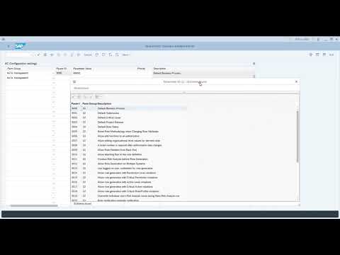 6. SAP GRC - BRM - Pre Req - Configuration Parameters - YouTube