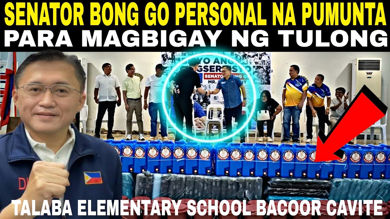 SENATOR BONG GO PERSONAL NA PUMUNTA UPANG IBIGAY ANG TULONG TALABA ELEMENTARY SCHOOL BACOOR ...