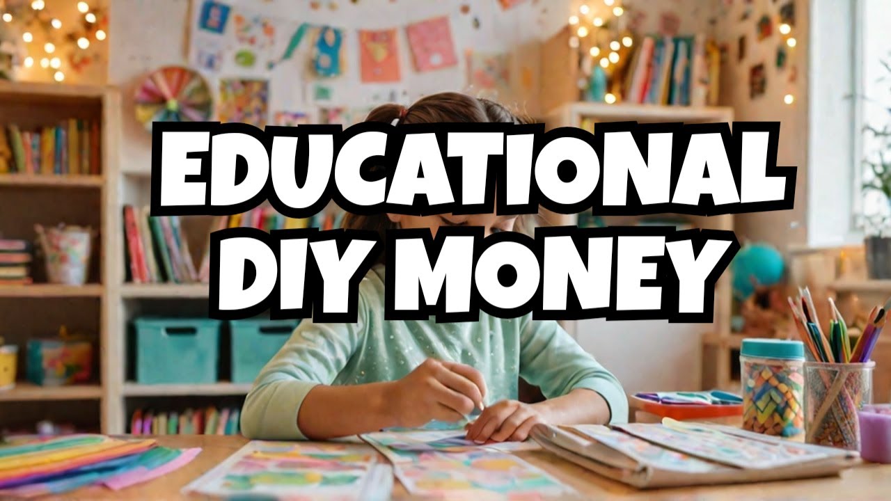 Teaching Kids Currency Through Crafts (DIY Realistic Money) - YouTube