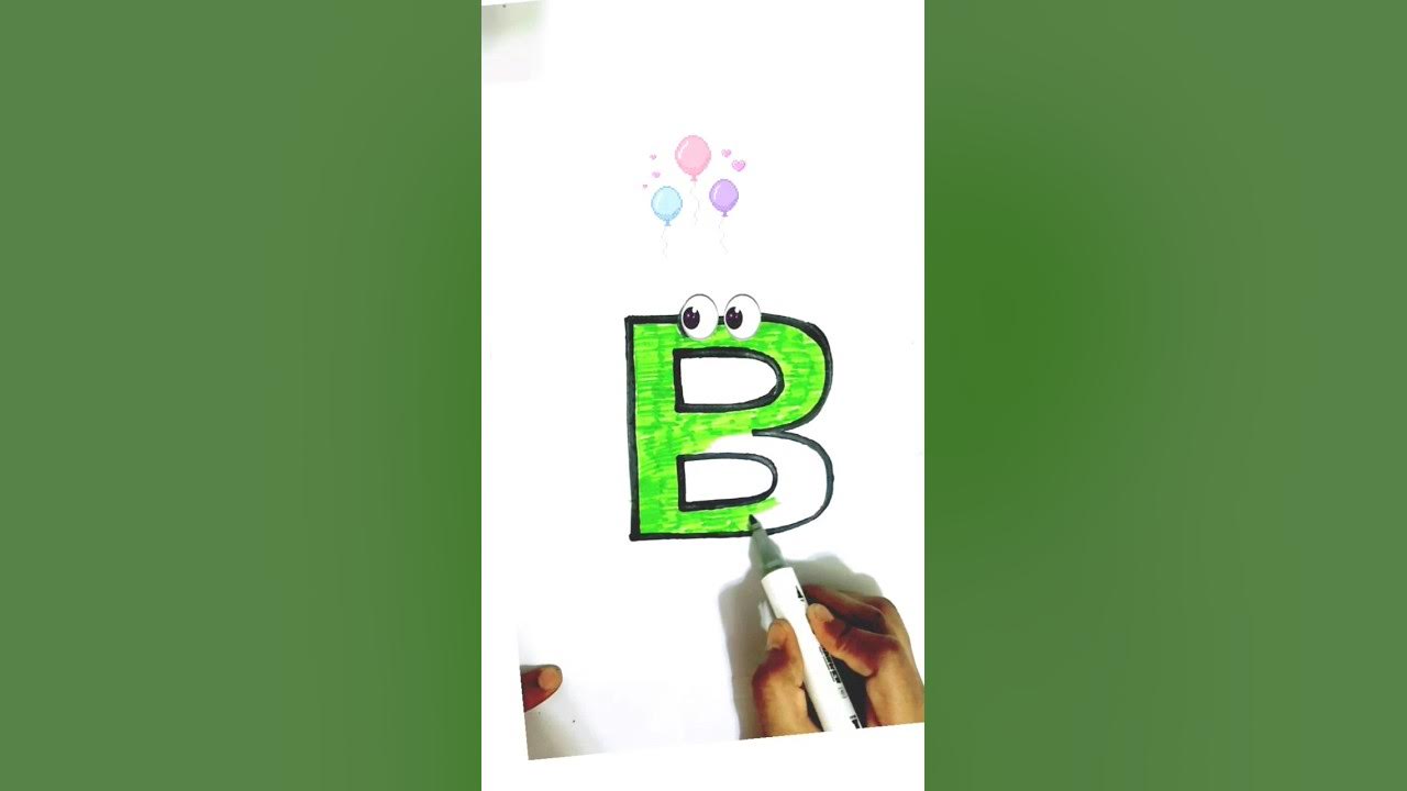 How To Draw Letter B #shorts #ytshorts - YouTube