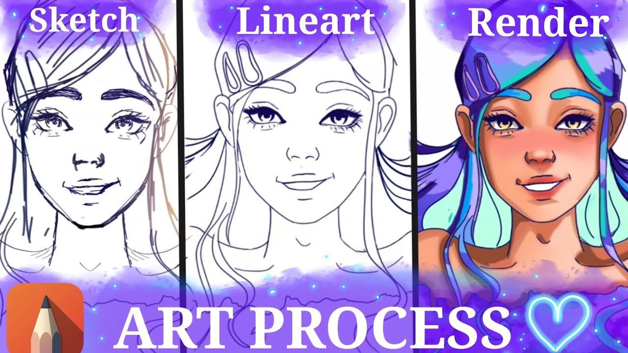 From Sketch to Rendering - My ️Complete Art Process ️ - YouTube