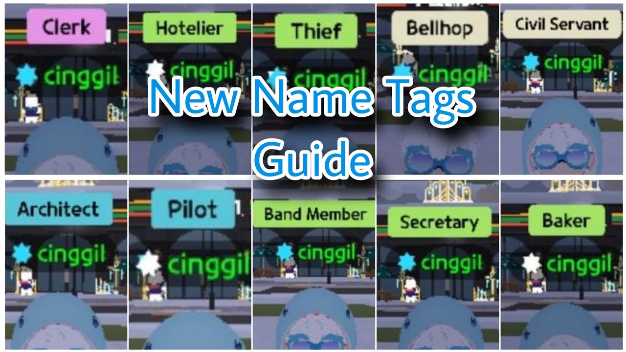 New Name Tag Guide Part 5 | Play Together. Pilot, Thief, Architect ...