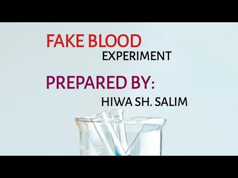 Fake Blood - Chemistry experiment - YouTube