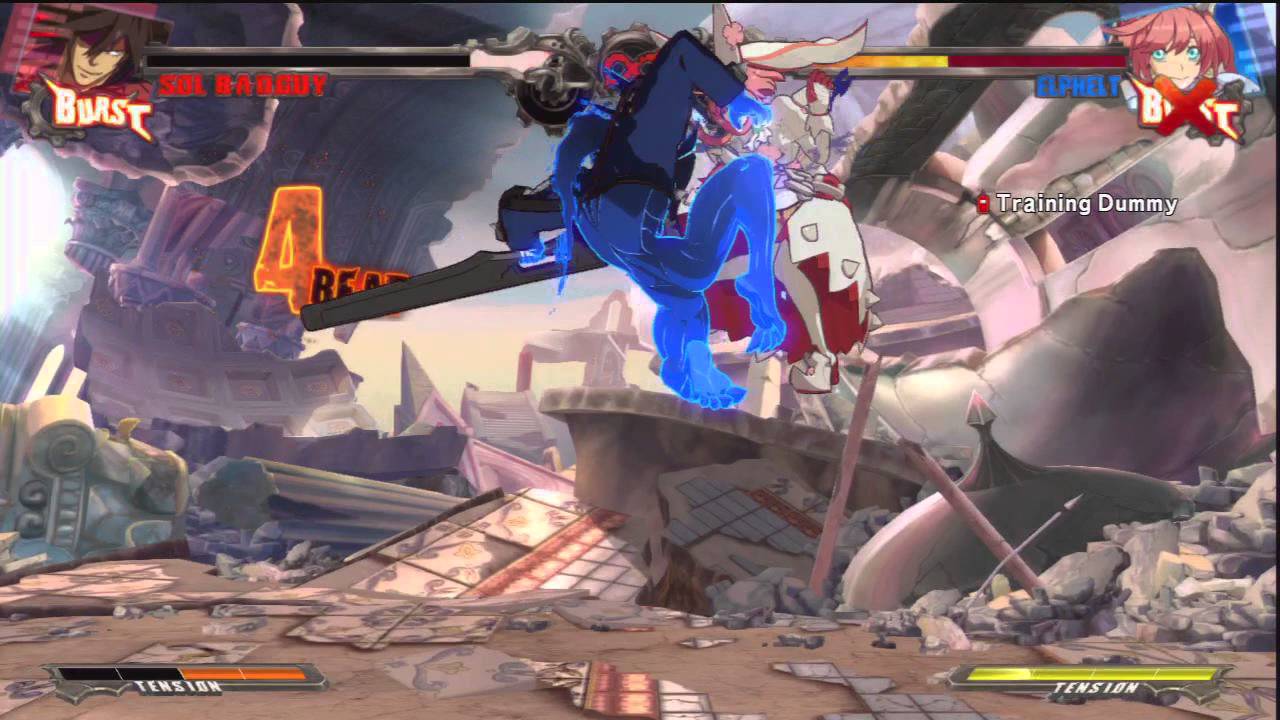 Guilty Gear Xrd Sol Badguy Dragon Install combo #1 Redo - YouTube