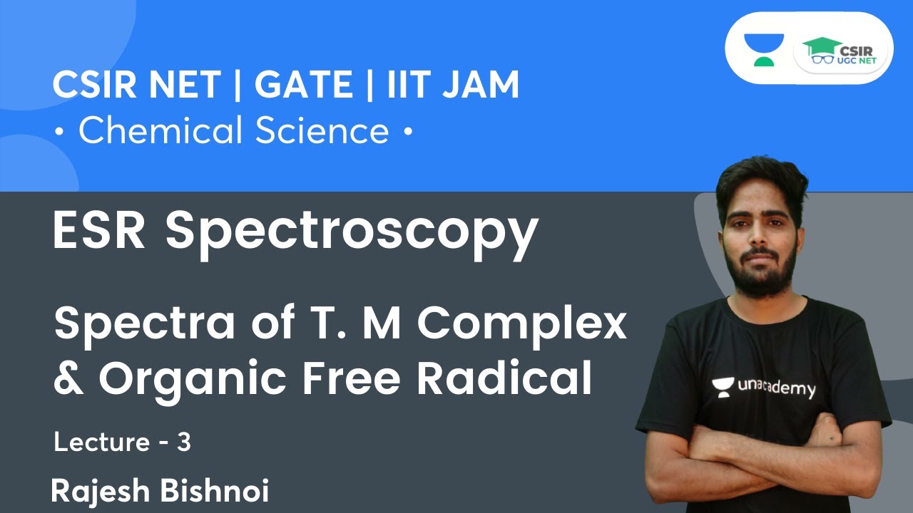 ESR Spectroscopy | Spectra of T. M Complex & Organic Free Radical ...