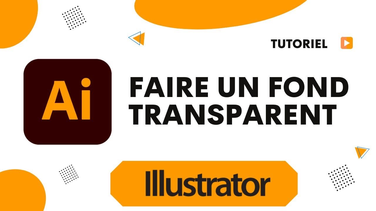 Comment faire un fond transparent sur Illustrator - YouTube
