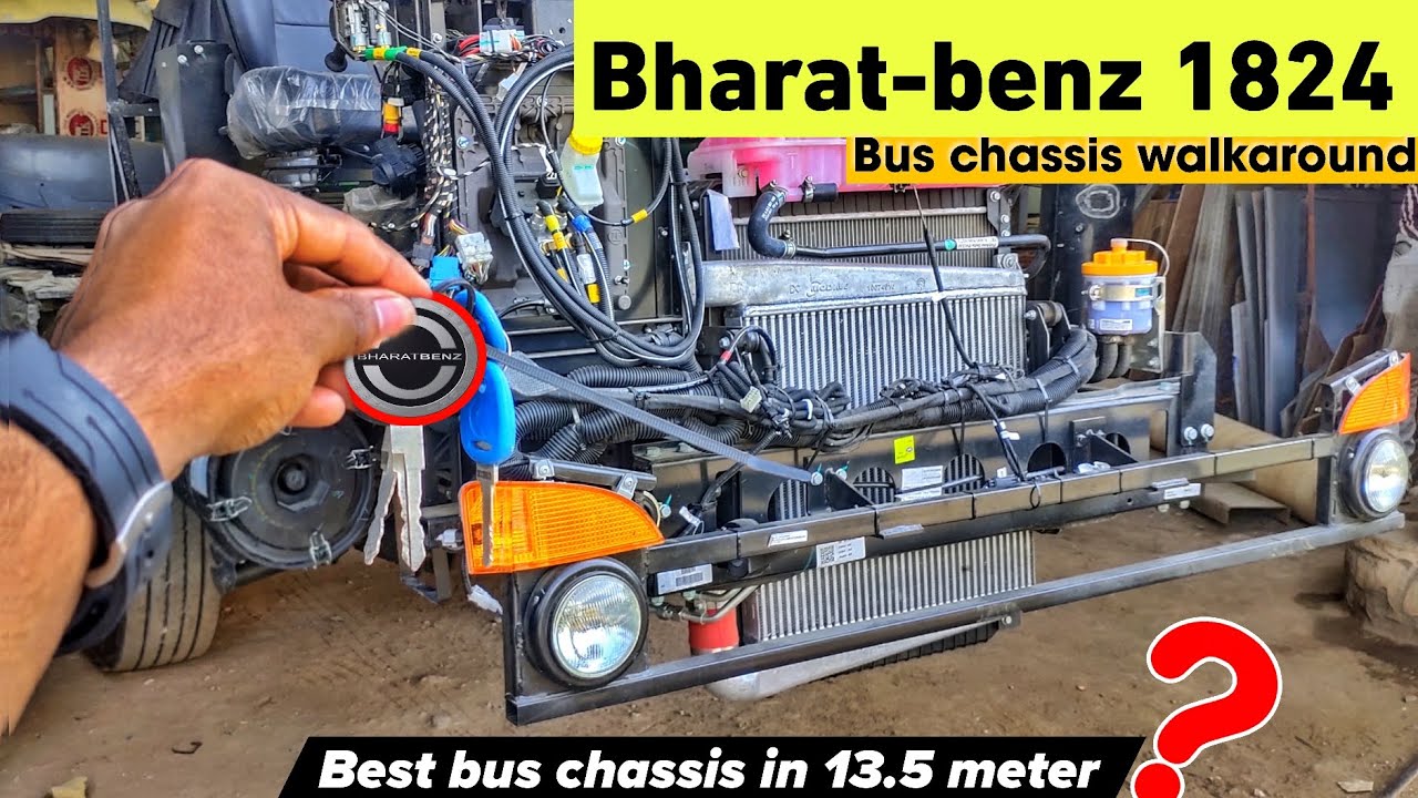 Bharatbenz 1824 (13.5 meter) Bus Chassis Walkaround 🔥 Best in segment ...