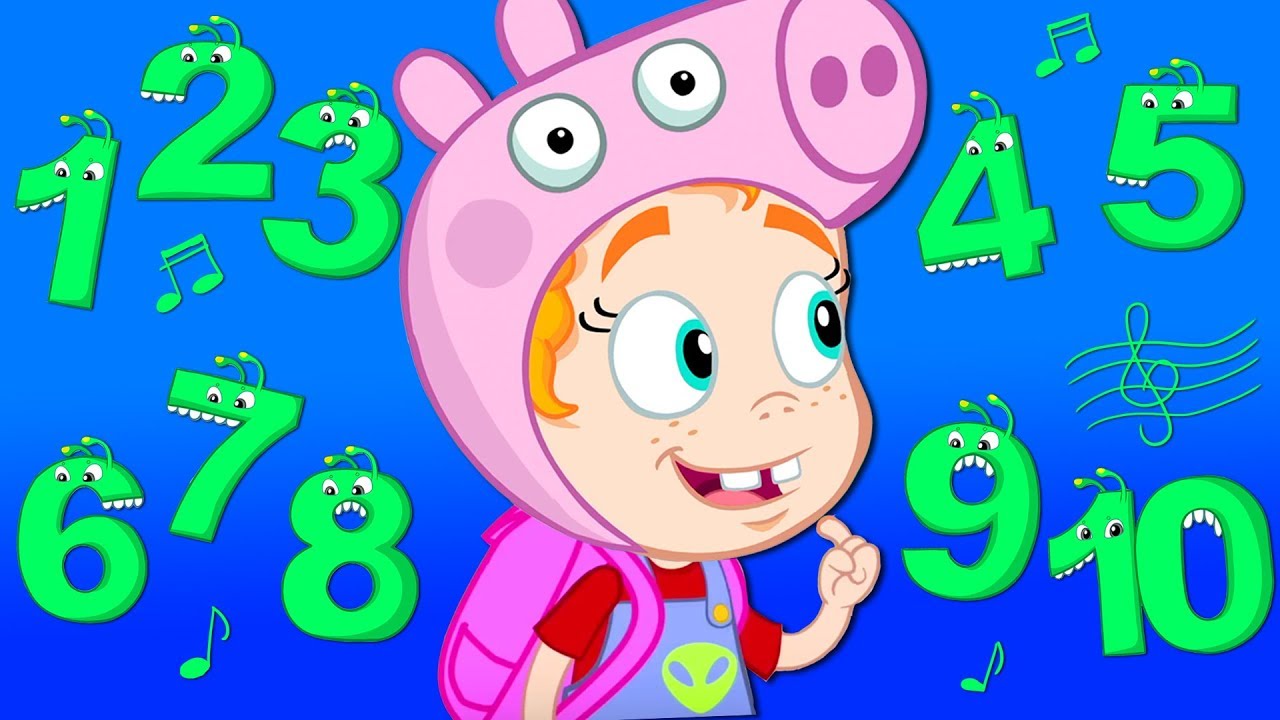 Groovy The Martian & Phoebe - Phoebe teach you the numbers from 1 to 10 ...