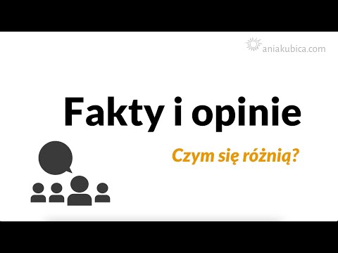 Fakty a opinie
