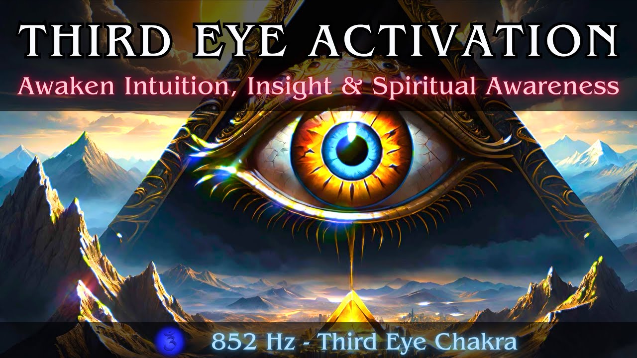 Awaken Your Intuition with Third Eye Chakra Activation 852Hz | Ajna ...