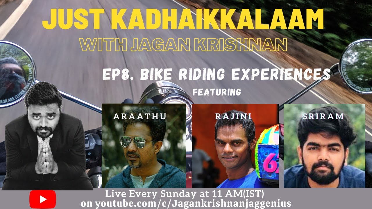 Just Kadhaikkalaam Ep.8 | Bike Riding Experiences ft. Araathu, Rajini ...