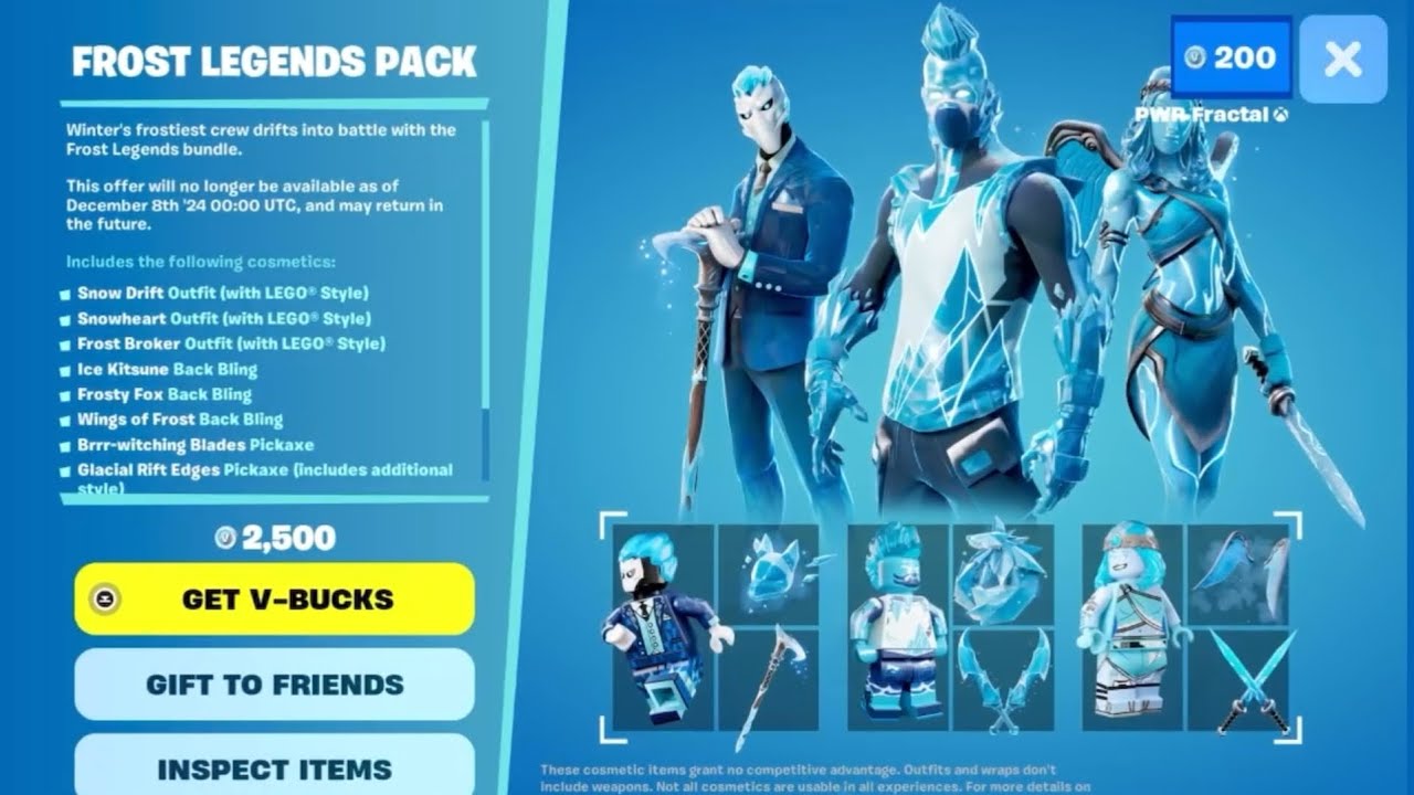 WINTER LEGENDS PACKS RETURNS!! Fortnite Item Shop (December 3rd, 2024 ...