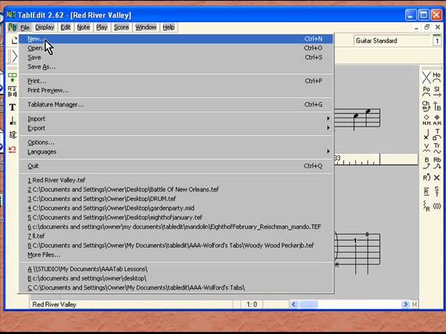 Tabledit tablature editor - molqybusters
