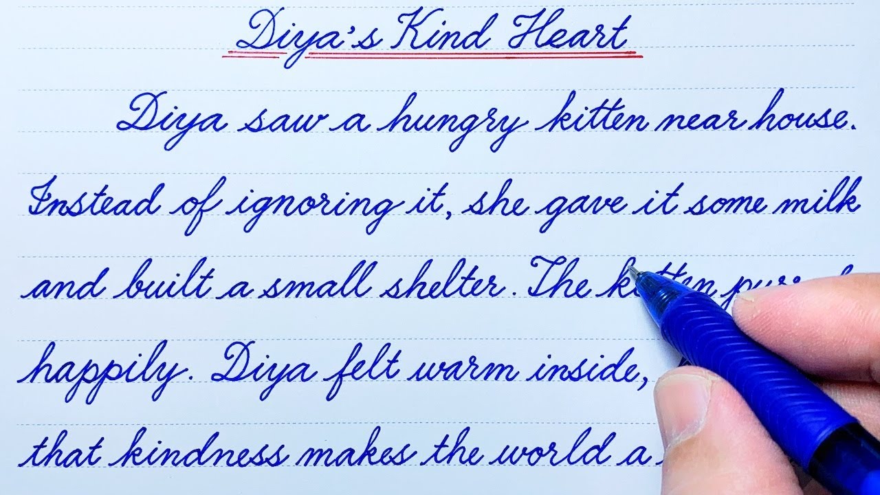 Cursive Writing for Beginners | Cursive Handwriting Practice with a ...