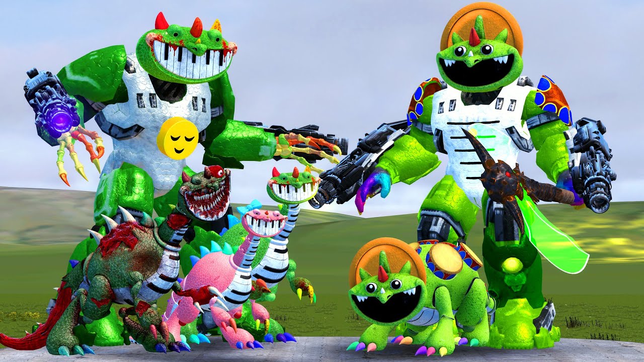 NEW MECHA TITAN PIANOSAUR POPP4 VS MECHA TITAN DRUMSERATOPS POPP4 IN ...