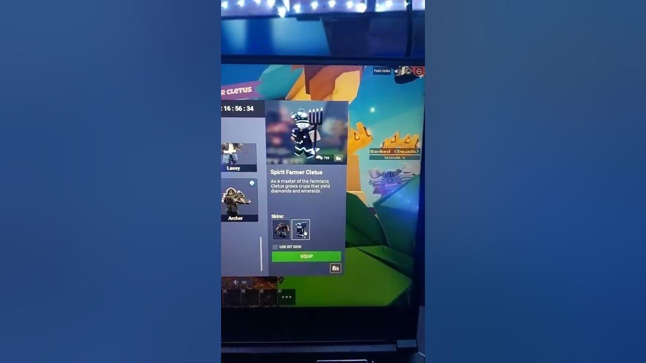 Spirit Farmer Cletus Roblox Bedwars Youtube