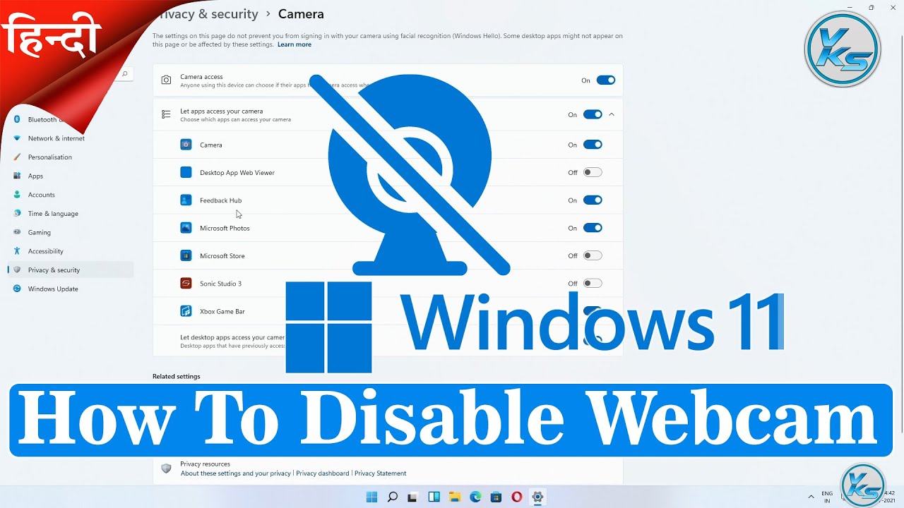 How To Disable Webcam Windows 11 - YouTube