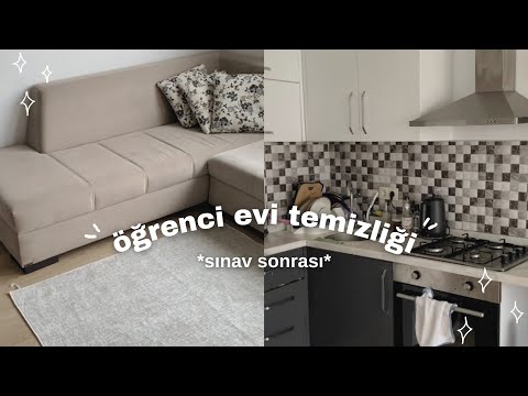 SINAV HAFTASINDAN SONRA AŞIRI DAĞILMIŞ ÖĞRENCİ EVİ TEMİZLİĞİ…