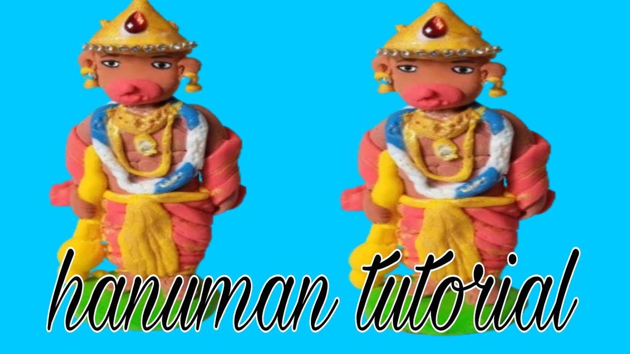 diy hanuman making with clay |hanuman making tutorial step by step ...