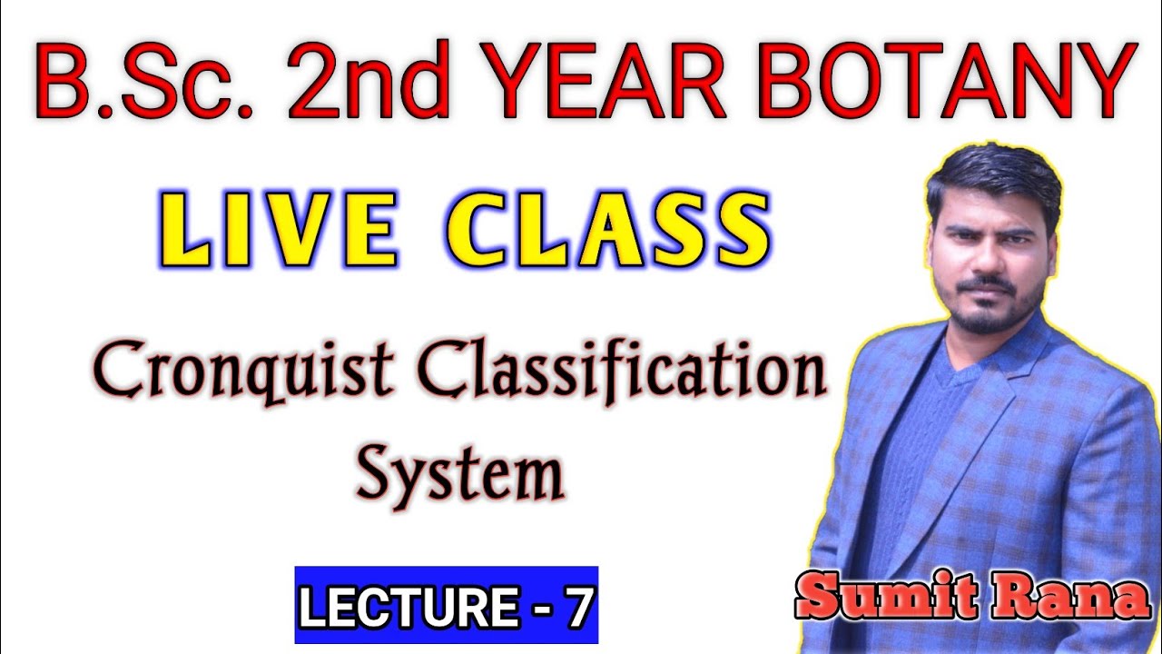 (Lt-07) Cronquist Classification System || Botany 1st Paper || B.Sc.2nd ...