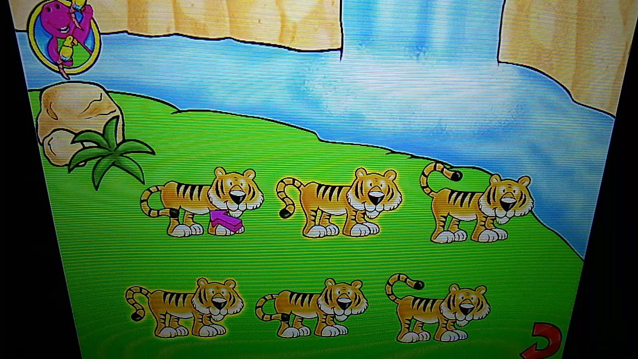 Barney Let's Go To The Zoo CD-ROM: Barney's Animal Matching Game🦁🐯🐵🦒🦓🦍🦜 ...