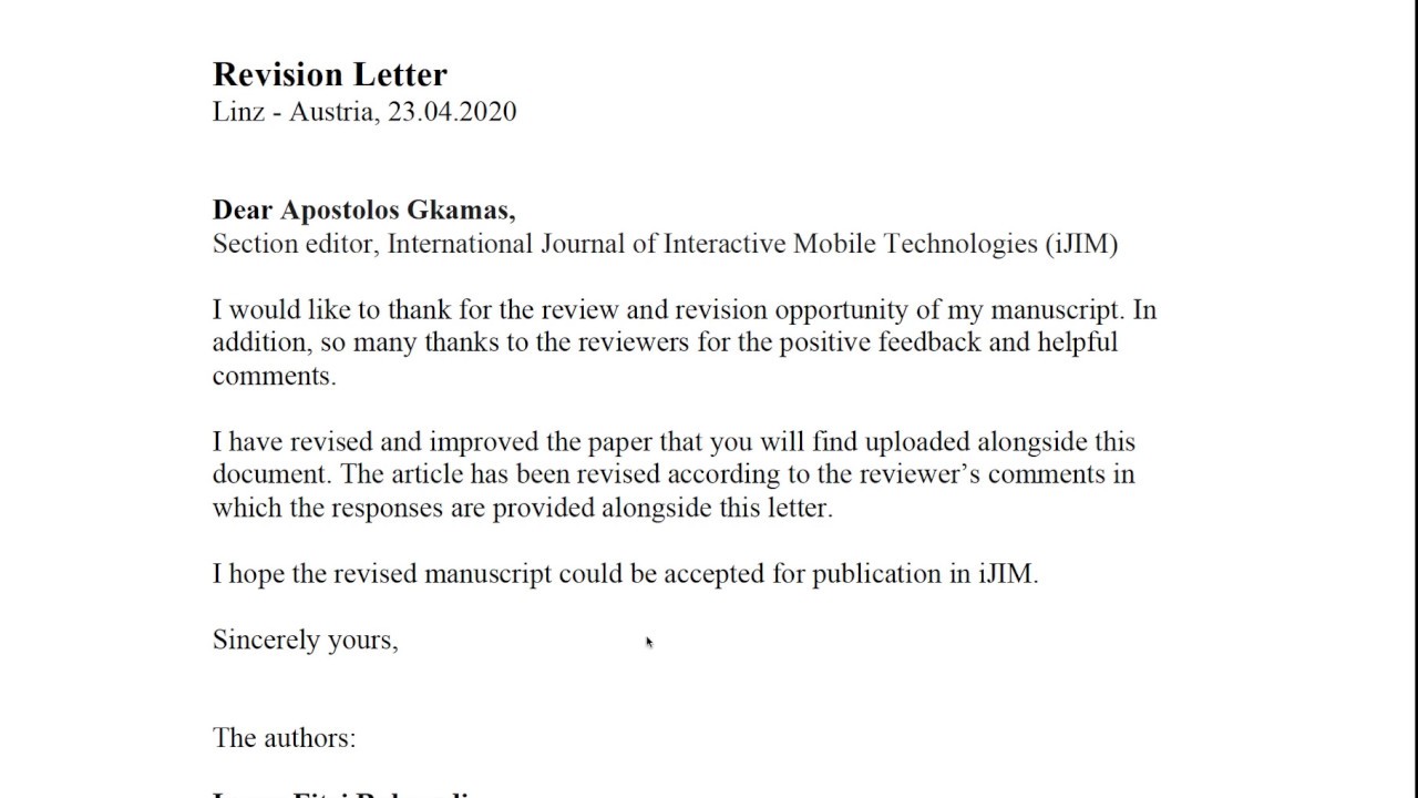 Bagaimana Menyiapkan Revision Letter dan Menanggapi Komentar Reviewer ...