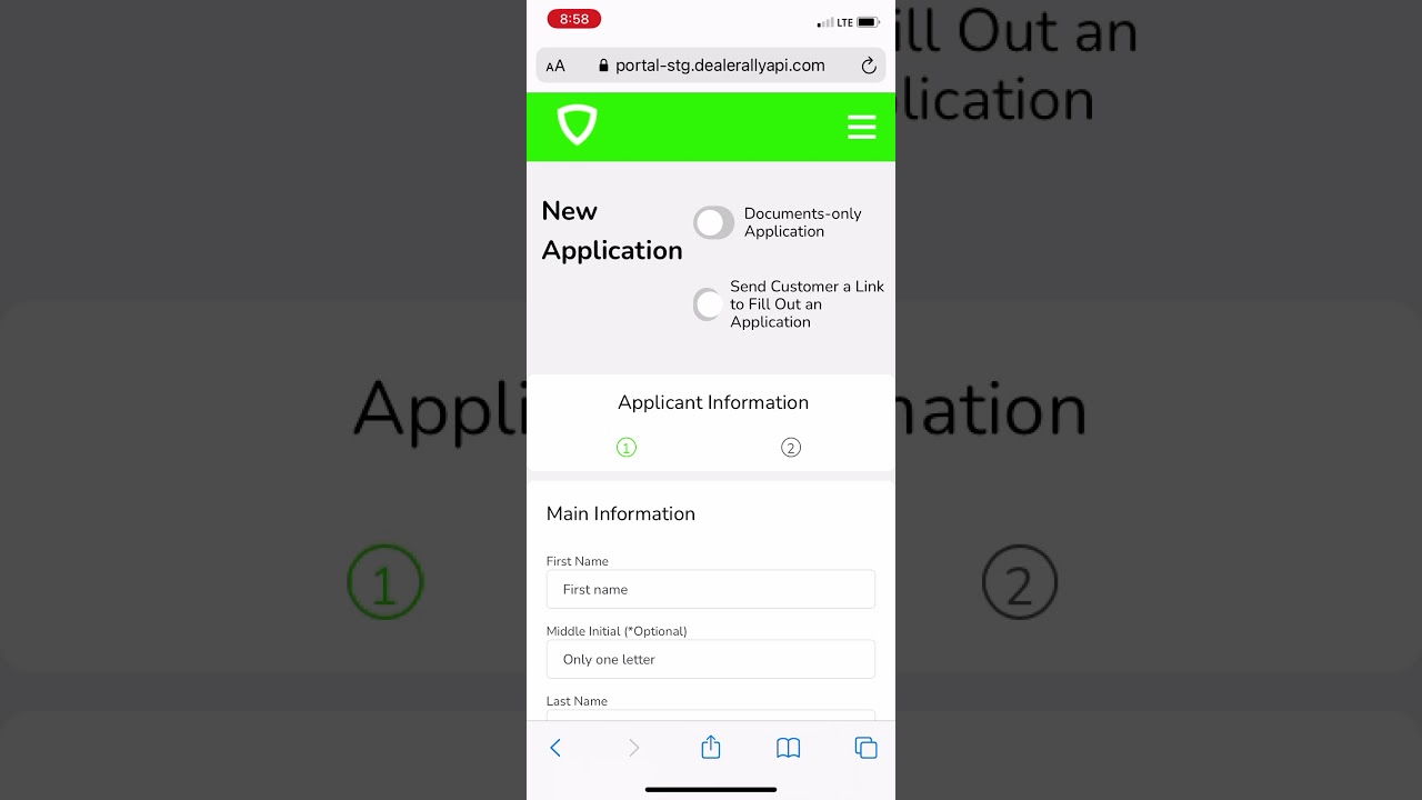Dealer Ally Loan Application - YouTube
