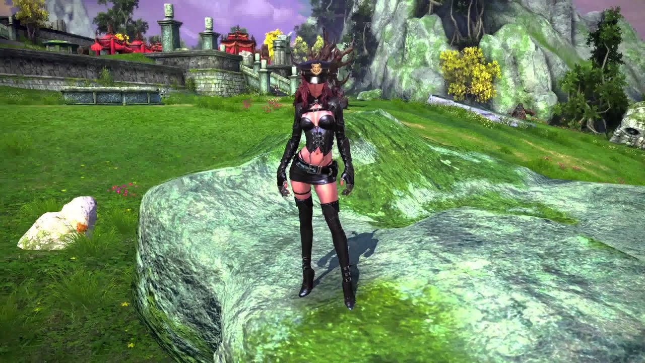 TERA - Castanic Female - Mooncloak Huntress Armour - YouTube