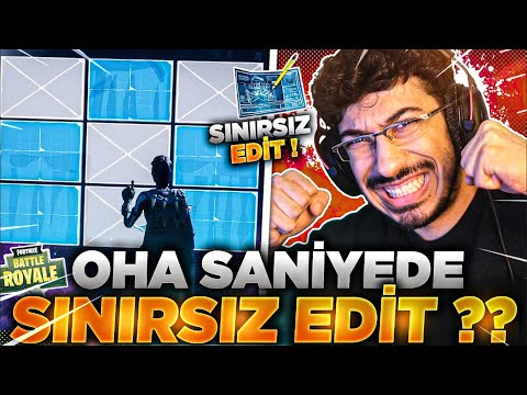 SANİYEDE SINIRSIZ EDİT YAPAN ADAM !! OHAA IŞIK HIZINDA ?? ( Fortnite Battle Royale Türkçe )